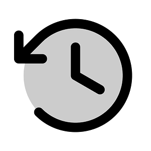 Clock-counter-clockwise icon. Free download transparent .PNG | Creazilla