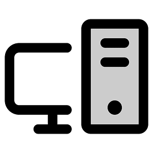 Desktop-tower icon. Free download transparent .PNG | Creazilla