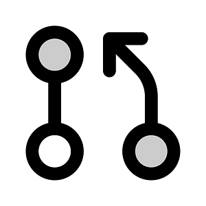 Git-pull-request icon. Free download transparent .PNG | Creazilla