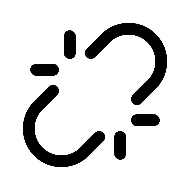 Link-break icon. Free download transparent .PNG | Creazilla