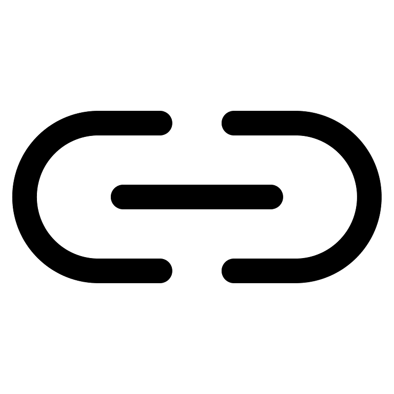 Link-simple-horizontal icon. Free download transparent .PNG | Creazilla