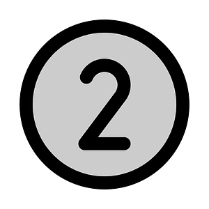 Number-circle-two icon. Free download transparent .PNG | Creazilla