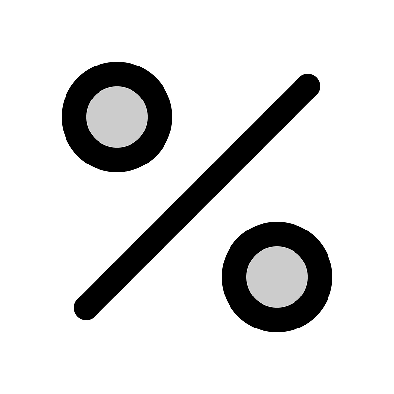 Percent icon. Free download transparent .PNG | Creazilla