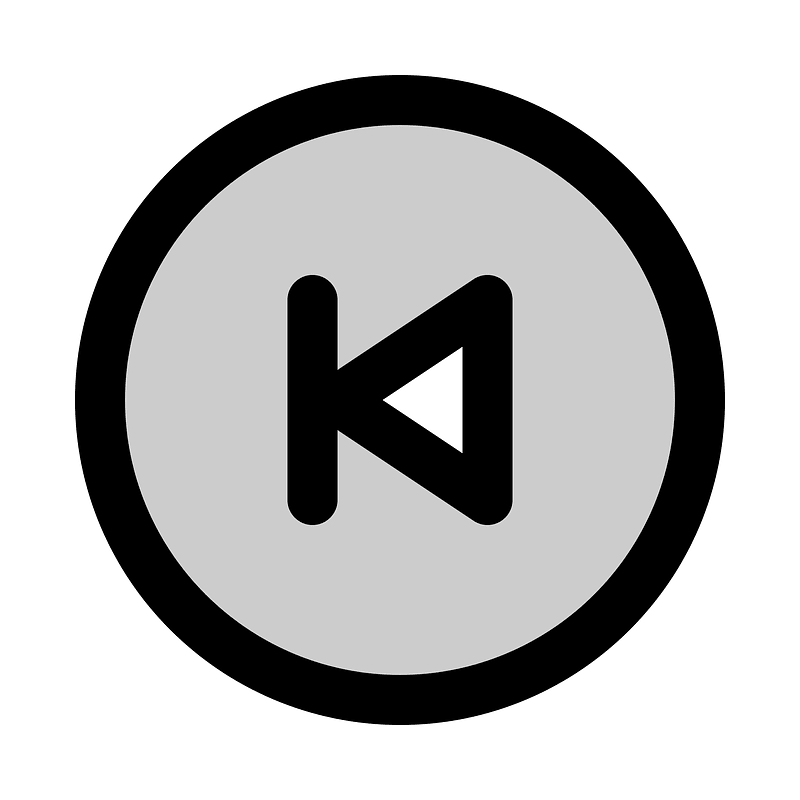 Skip-back-circle - Free vector icons on creazilla.com