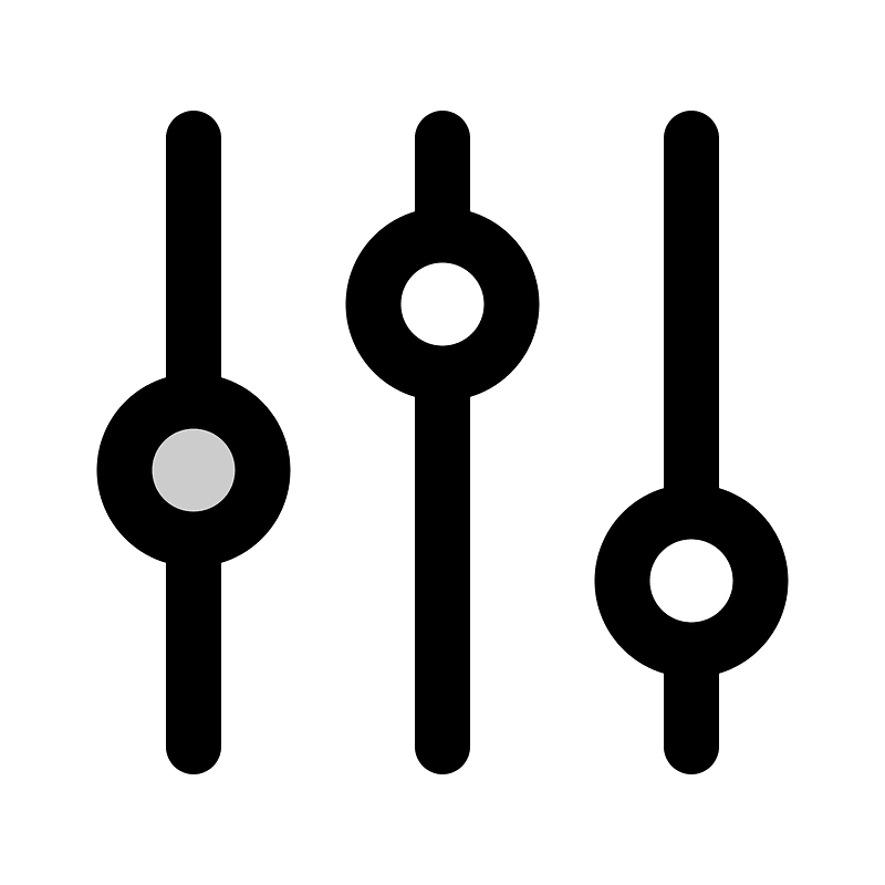 Sliders icon. Free download transparent .PNG | Creazilla