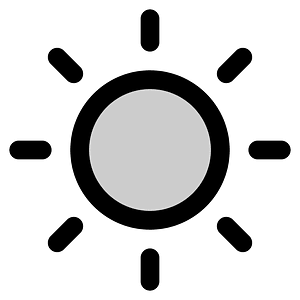 Sun icon. Free download transparent .PNG | Creazilla