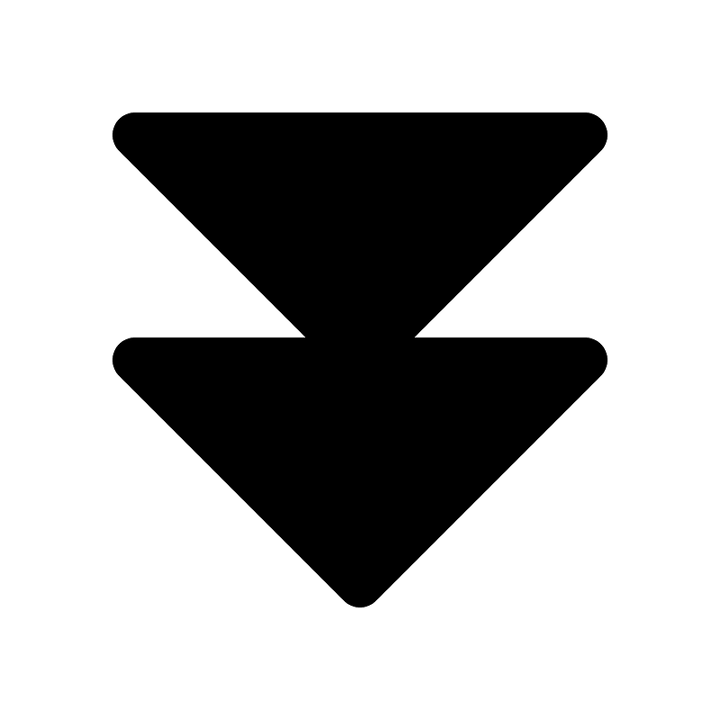 Caret-double-down icon. Free download transparent .PNG | Creazilla