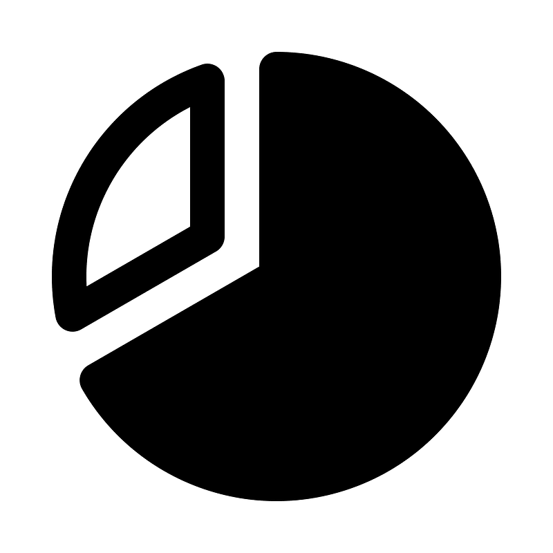 Chart-pie-slice icon. Free download transparent .PNG | Creazilla