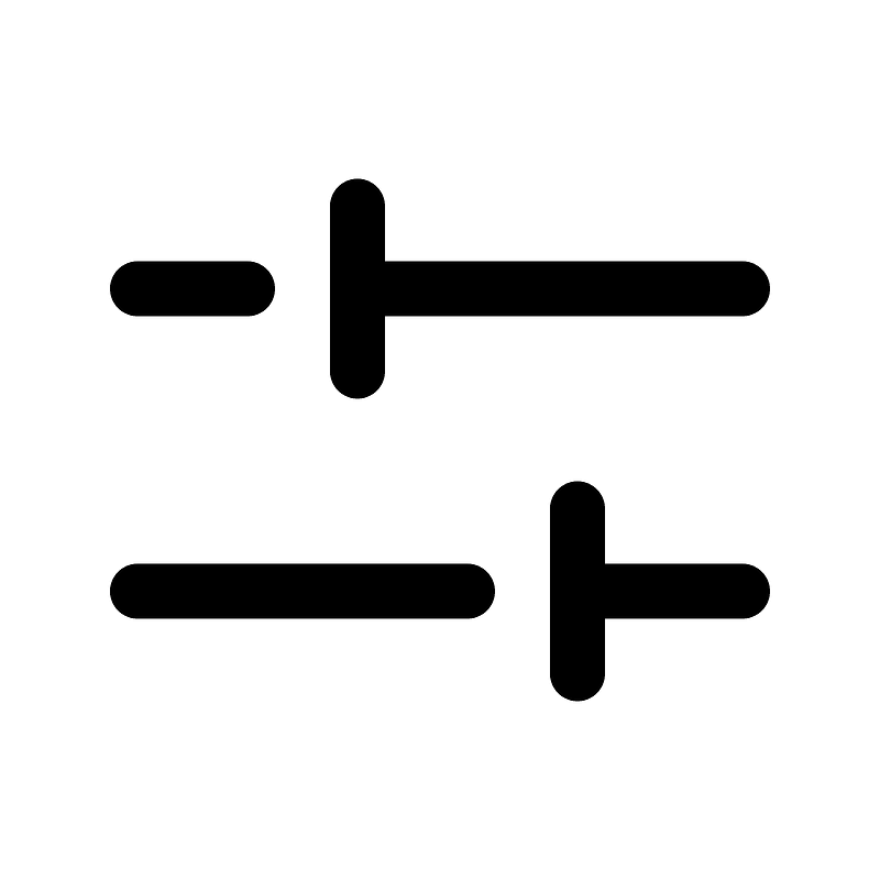 Faders-horizontal - Free vector icons on creazilla.com