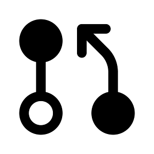 Git-pull icon. Free download transparent .PNG | Creazilla