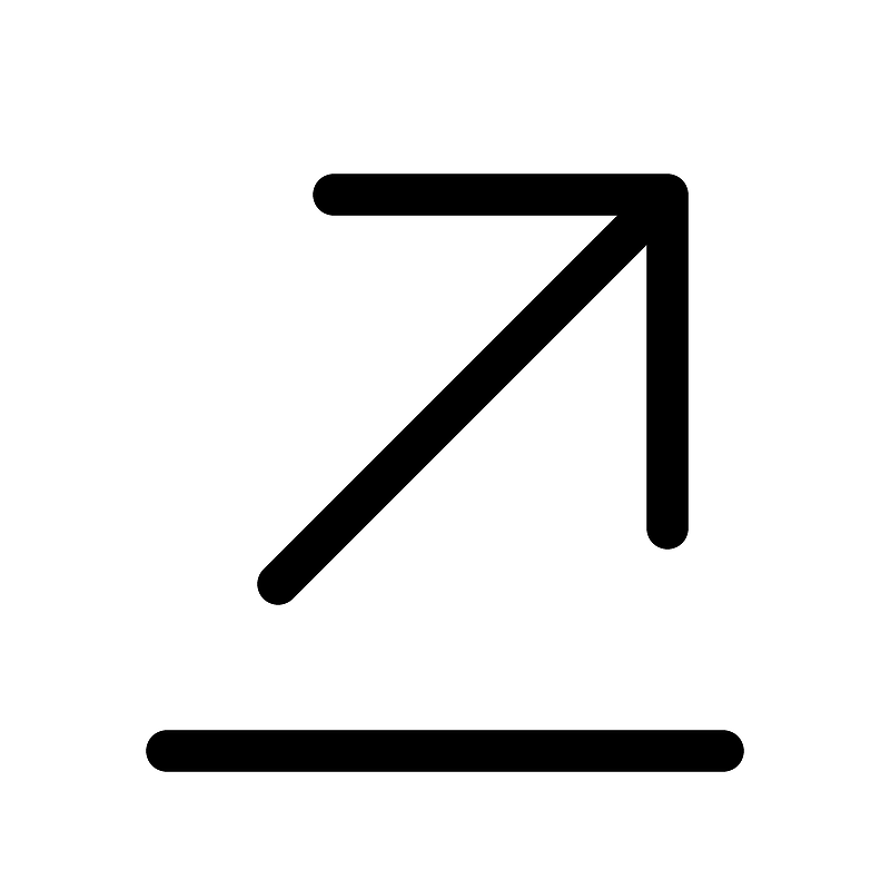 Arrow-line-up-right icon. Free download transparent .PNG | Creazilla