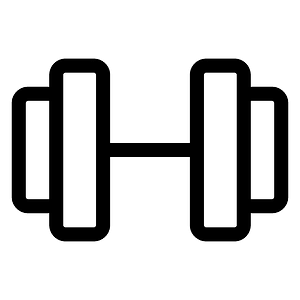 Barbell icon. Free download transparent .PNG | Creazilla