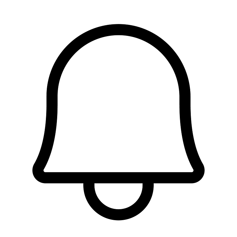 Bell icon. Free download transparent .PNG | Creazilla