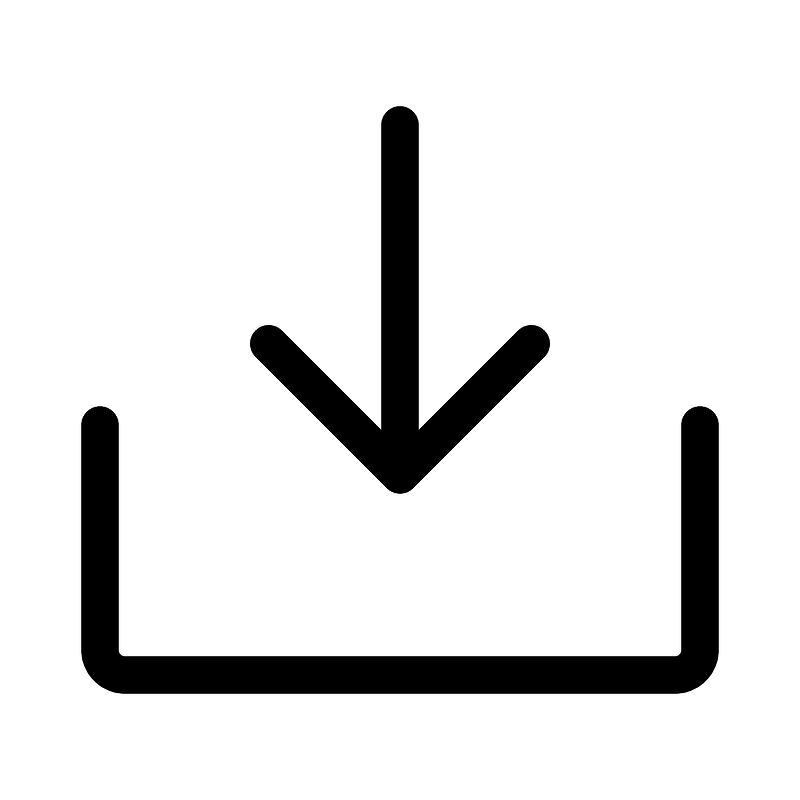 Download-simple icon. Free download transparent .PNG | Creazilla