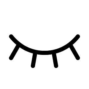 Eye-closed icon. Free download transparent .PNG | Creazilla