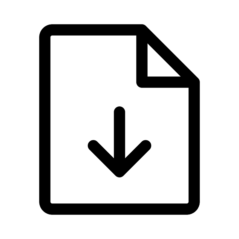 File-arrow-down icon. Free download transparent .PNG | Creazilla