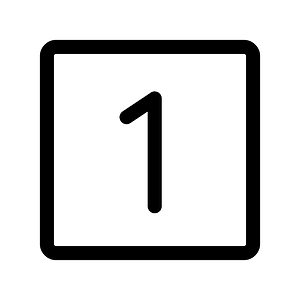 Number-square-one icon. Free download transparent .PNG | Creazilla