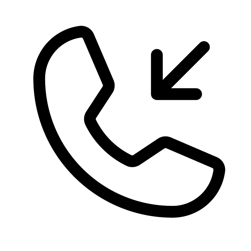 Phone-incoming icon. Free download transparent .PNG | Creazilla