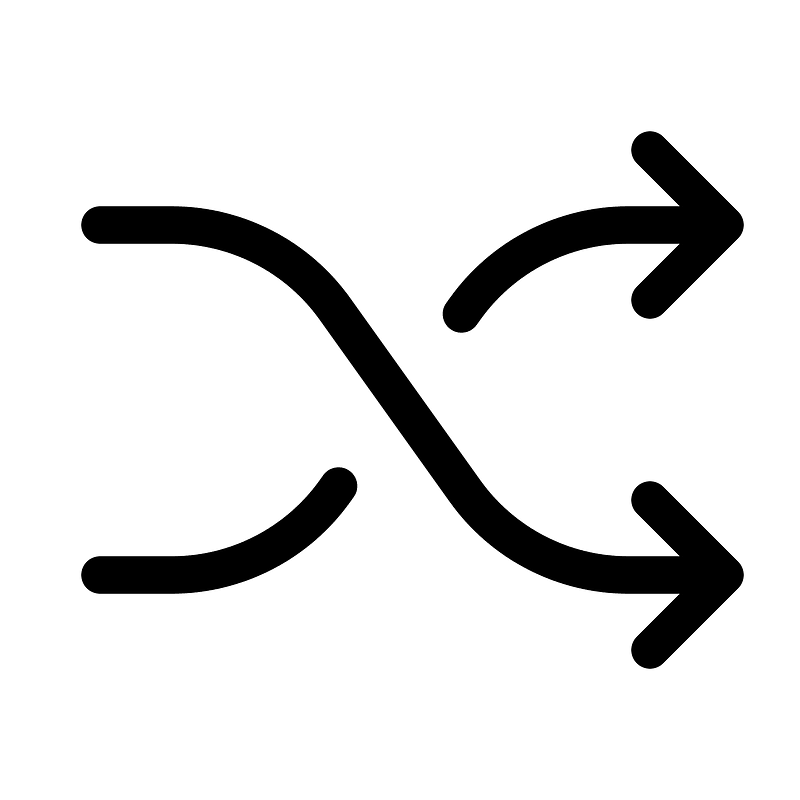Shuffle icon. Free download transparent .PNG | Creazilla