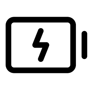 Battery-charging icon. Free download transparent .PNG | Creazilla