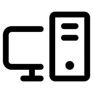 Desktop-tower icon. Free download transparent .PNG | Creazilla