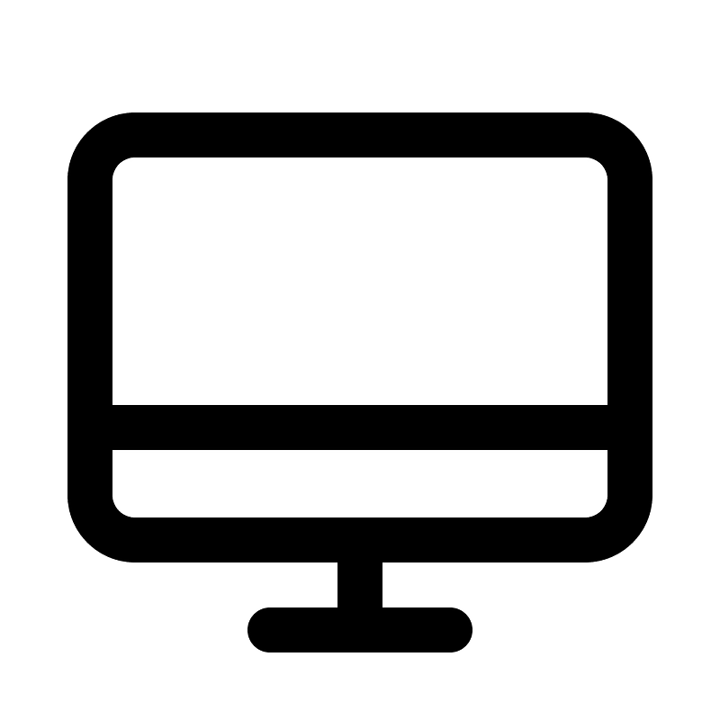 Desktop icon. Free download transparent .PNG | Creazilla