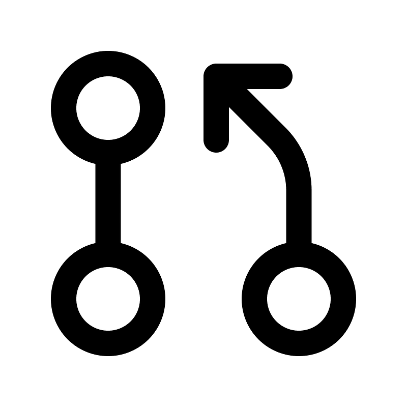 Git-pull-request icon. Free download transparent .PNG | Creazilla