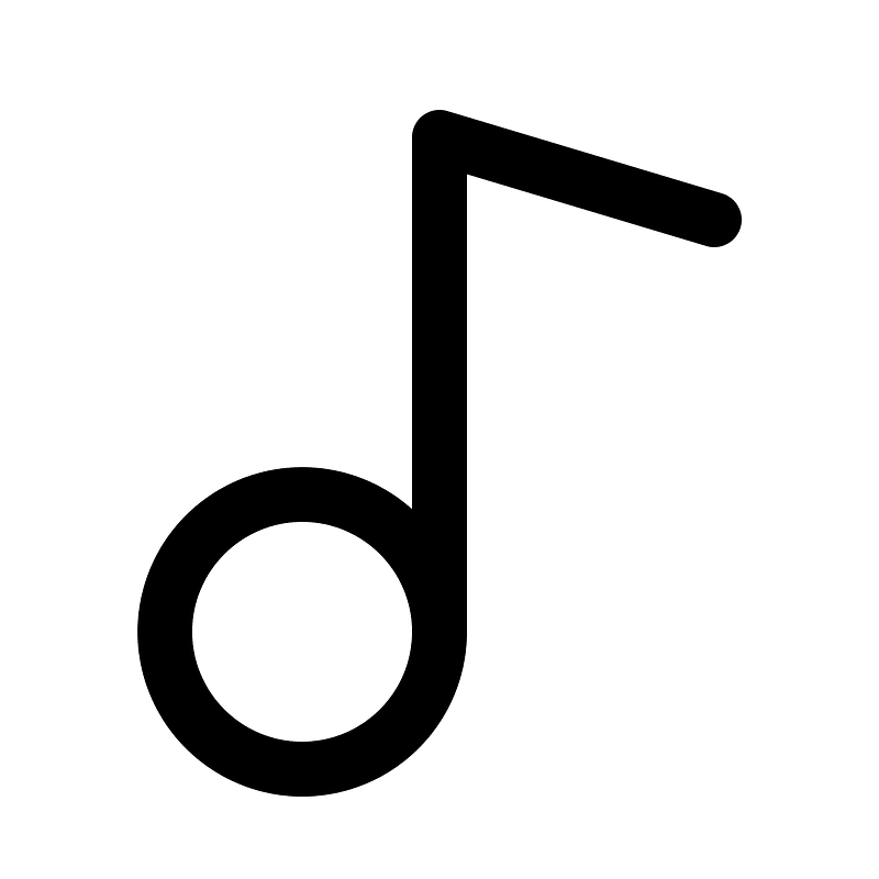 Music-note-simple icon. Free download transparent .PNG | Creazilla