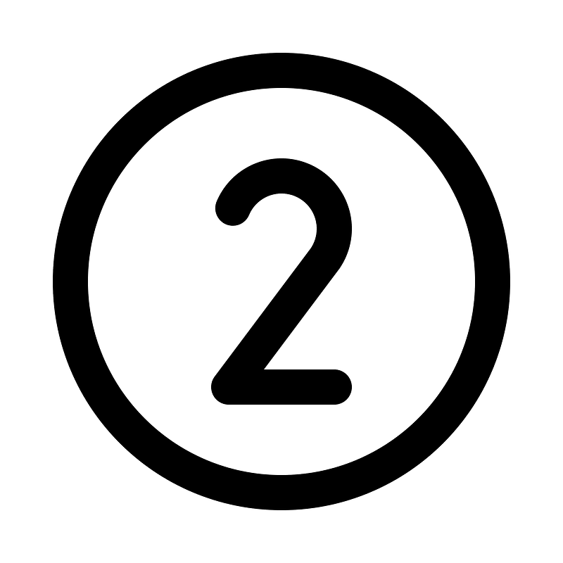 Number-circle-two - Free vector icons on creazilla.com