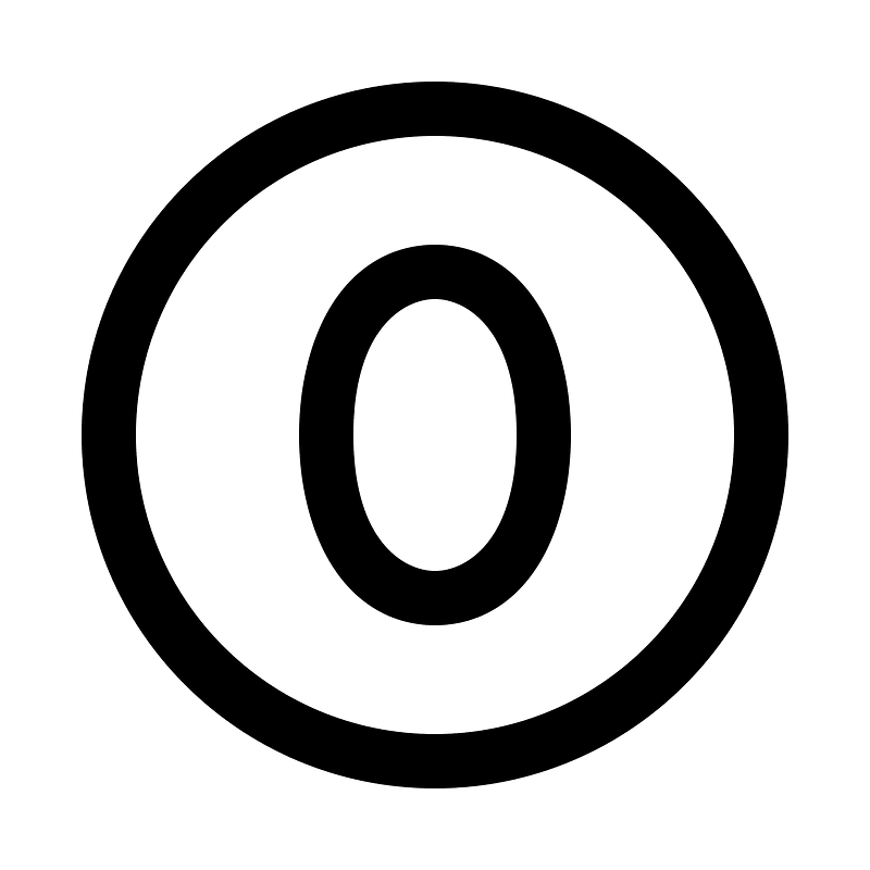 Number-circle-zero icon. Free download transparent .PNG | Creazilla