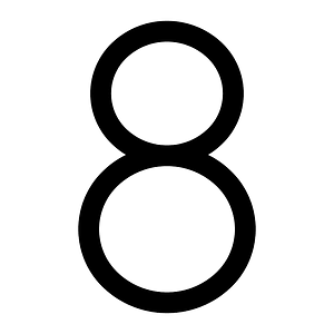 Number-eight icon. Free download transparent .PNG | Creazilla