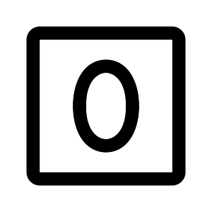 Number-square-zero icon. Free download transparent .PNG | Creazilla