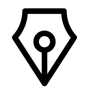 Pen-nib icon. Free download transparent .PNG | Creazilla