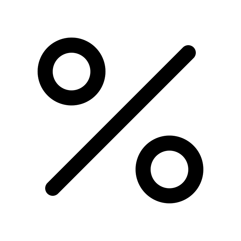 Percent icon. Free download transparent .PNG | Creazilla