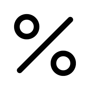 Percent icon. Free download transparent .PNG | Creazilla