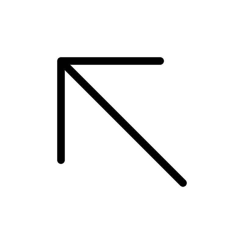 Arrow-up-left icon. Free download transparent .PNG | Creazilla