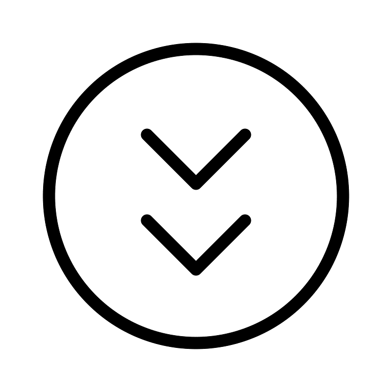 Caret-circle-double-down icon. Free download transparent .PNG | Creazilla