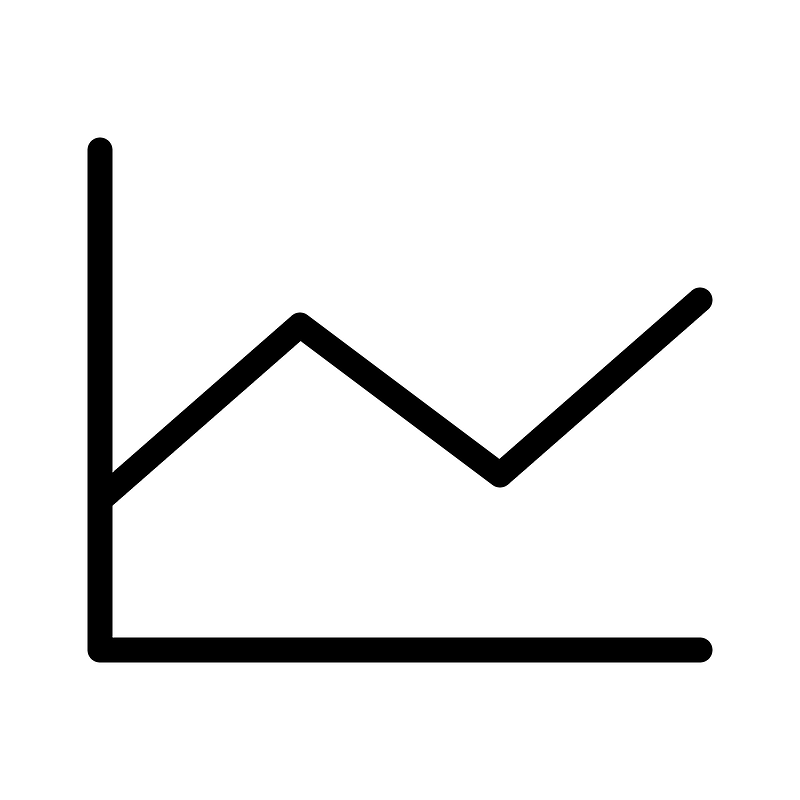 Chart-line icon. Free download transparent .PNG | Creazilla