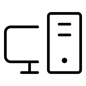 Desktop-tower icon. Free download transparent .PNG | Creazilla