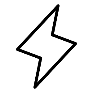 Lightning icon. Free download transparent .PNG | Creazilla