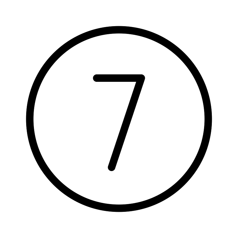 Number-circle-seven icon. Free download transparent .PNG | Creazilla