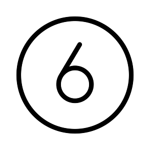 Number-circle-six icon. Free download transparent .PNG | Creazilla