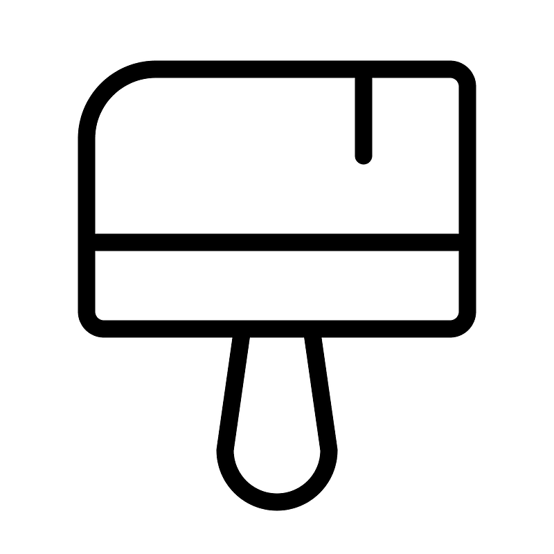 Paint-brush-broad icon. Free download transparent .PNG | Creazilla