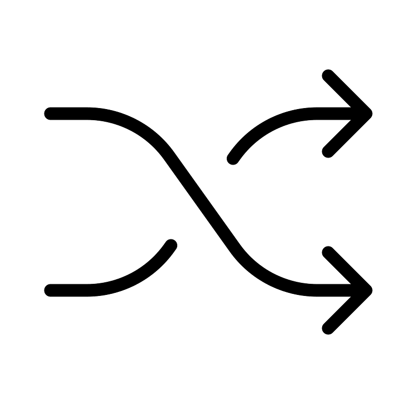 Shuffle icon. Free download transparent .PNG | Creazilla