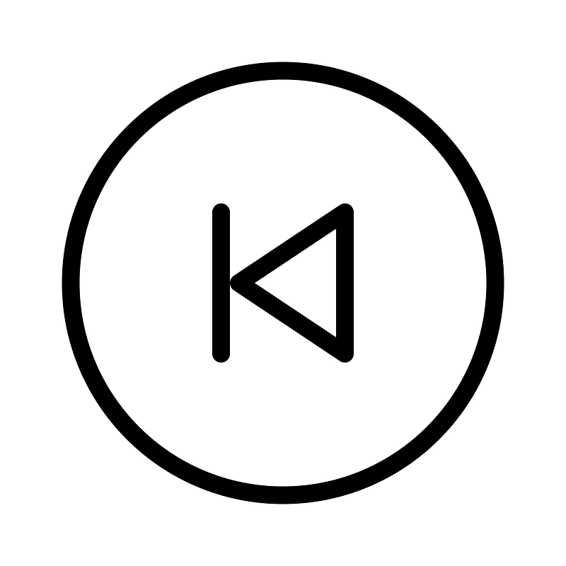 Skip-back-circle - Free vector icons on creazilla.com