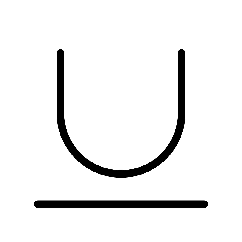 Text-underline icon. Free download transparent .PNG | Creazilla