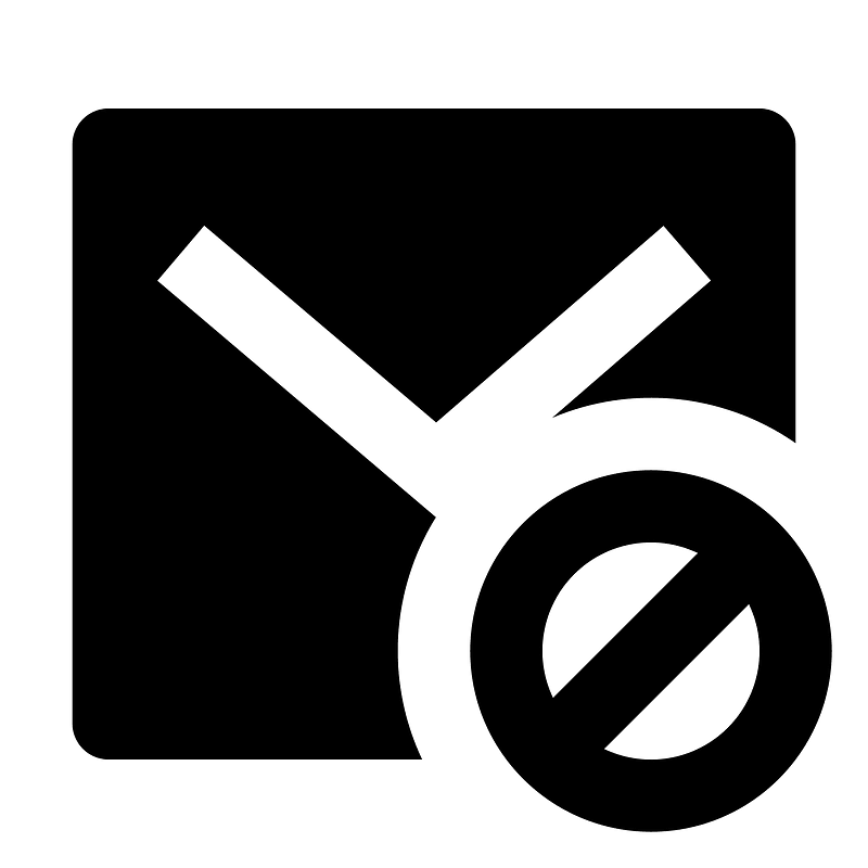 Mail-forbid icon. Free download transparent .PNG | Creazilla