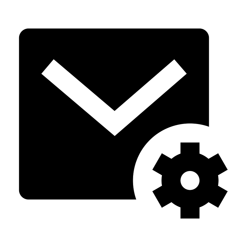 Mail-settings icon. Free download transparent .PNG | Creazilla