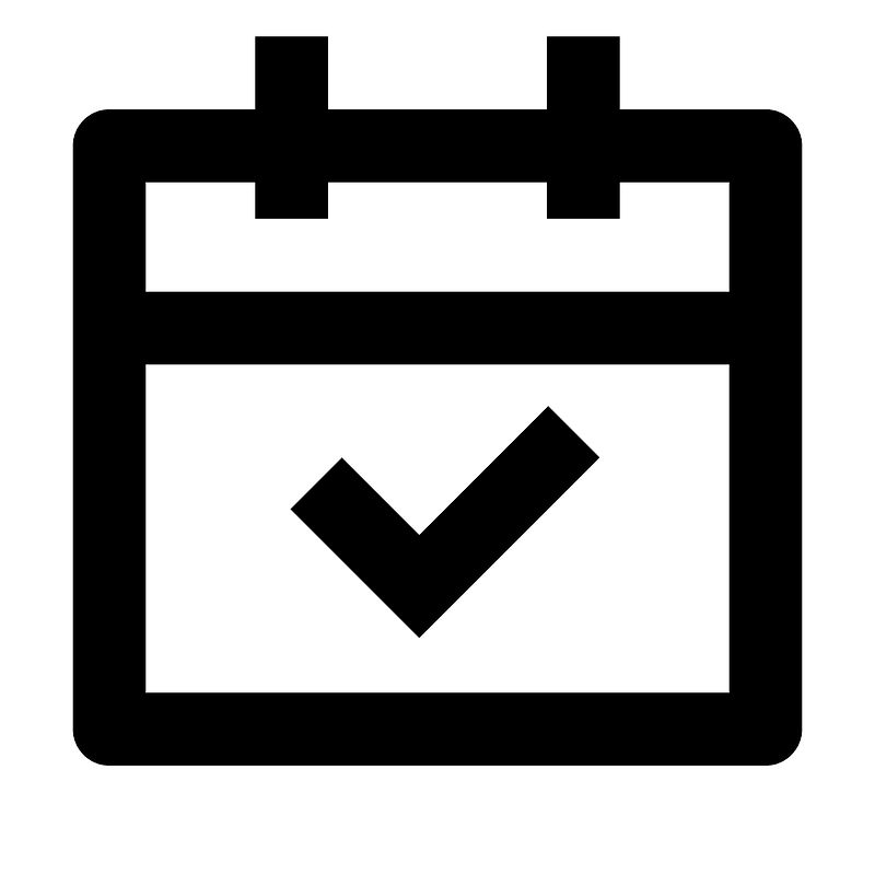 Calendar-check icon. Free download transparent .PNG | Creazilla