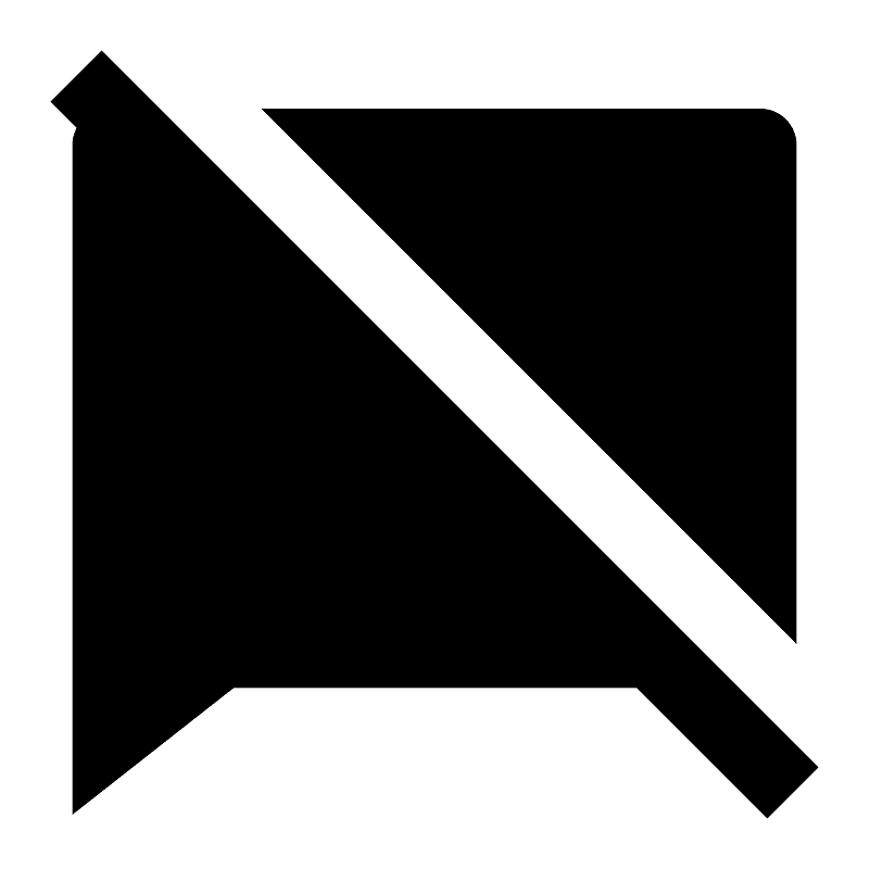 Chat-off icon. Free download transparent .PNG | Creazilla